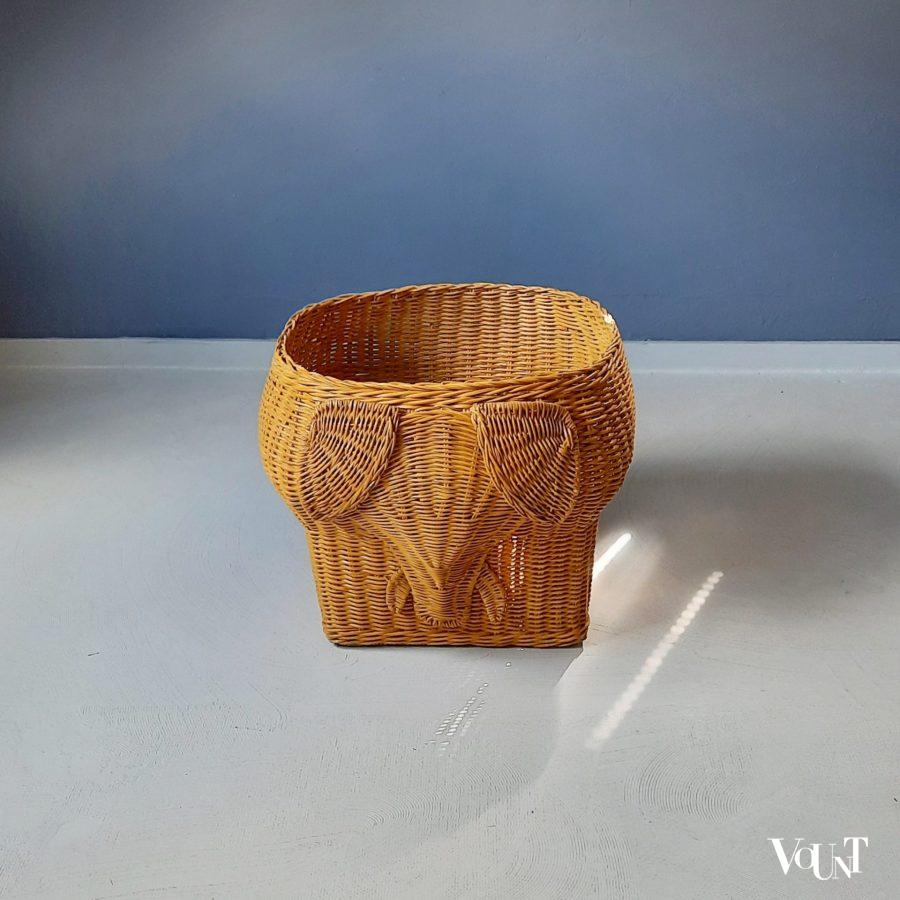 Grote rotan mand olifant